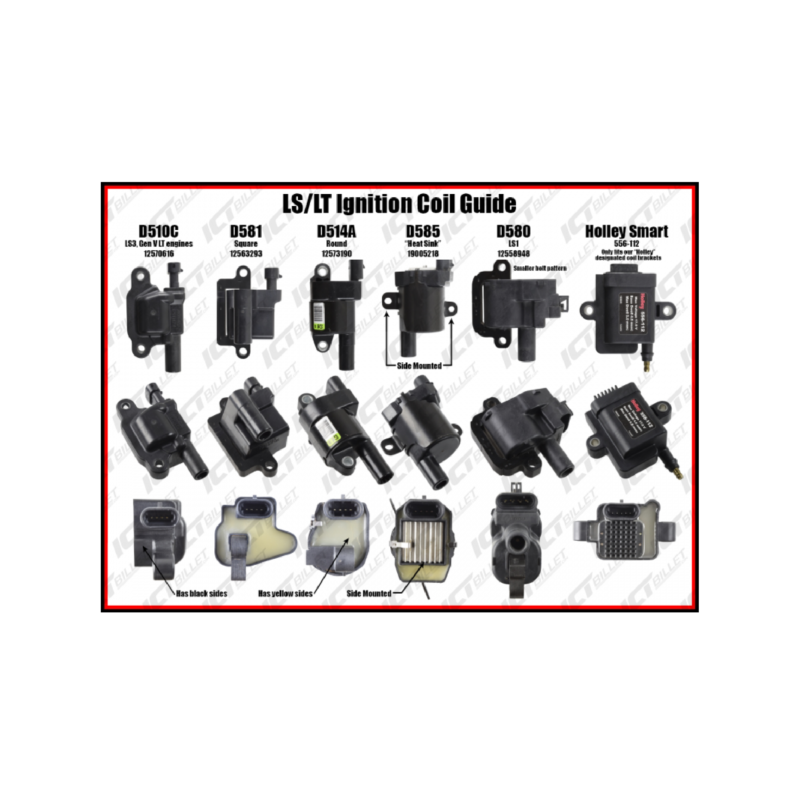 LS LT D514A Remote Coil Brackets 12573190 LS7 LT1 LS2 LT4 LSX Swap